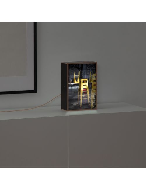 Box lumineuse « Chaises » Rémi Gintzburger x Dada